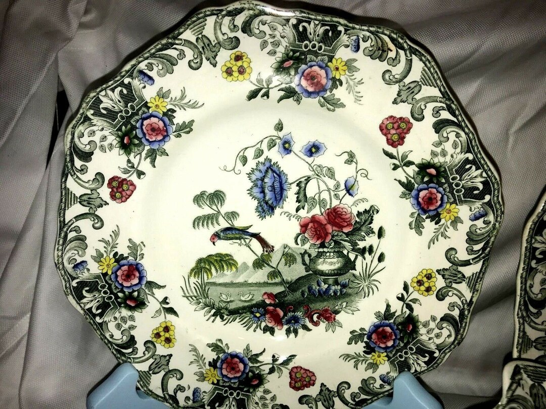 Spode's New Fayence 1805 - 1833 Georgian Period Hand Painted Luncheon ...