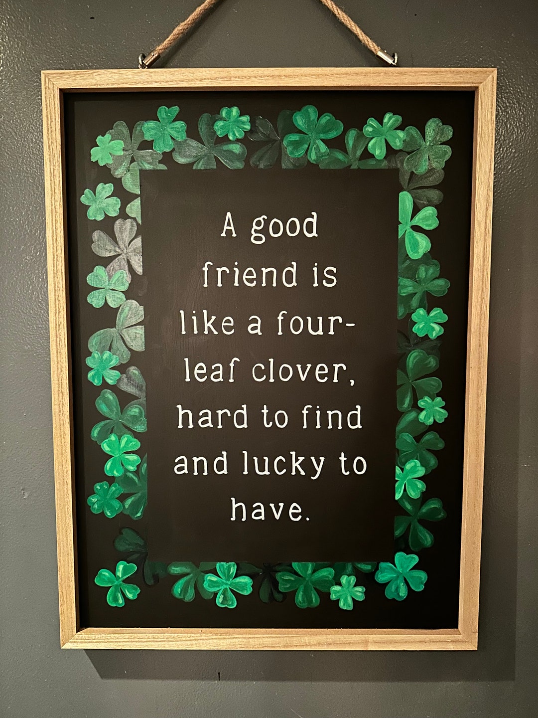 Irish Friends Decor Hand Painted Wall Hanging Celtic Proverb Sign ...