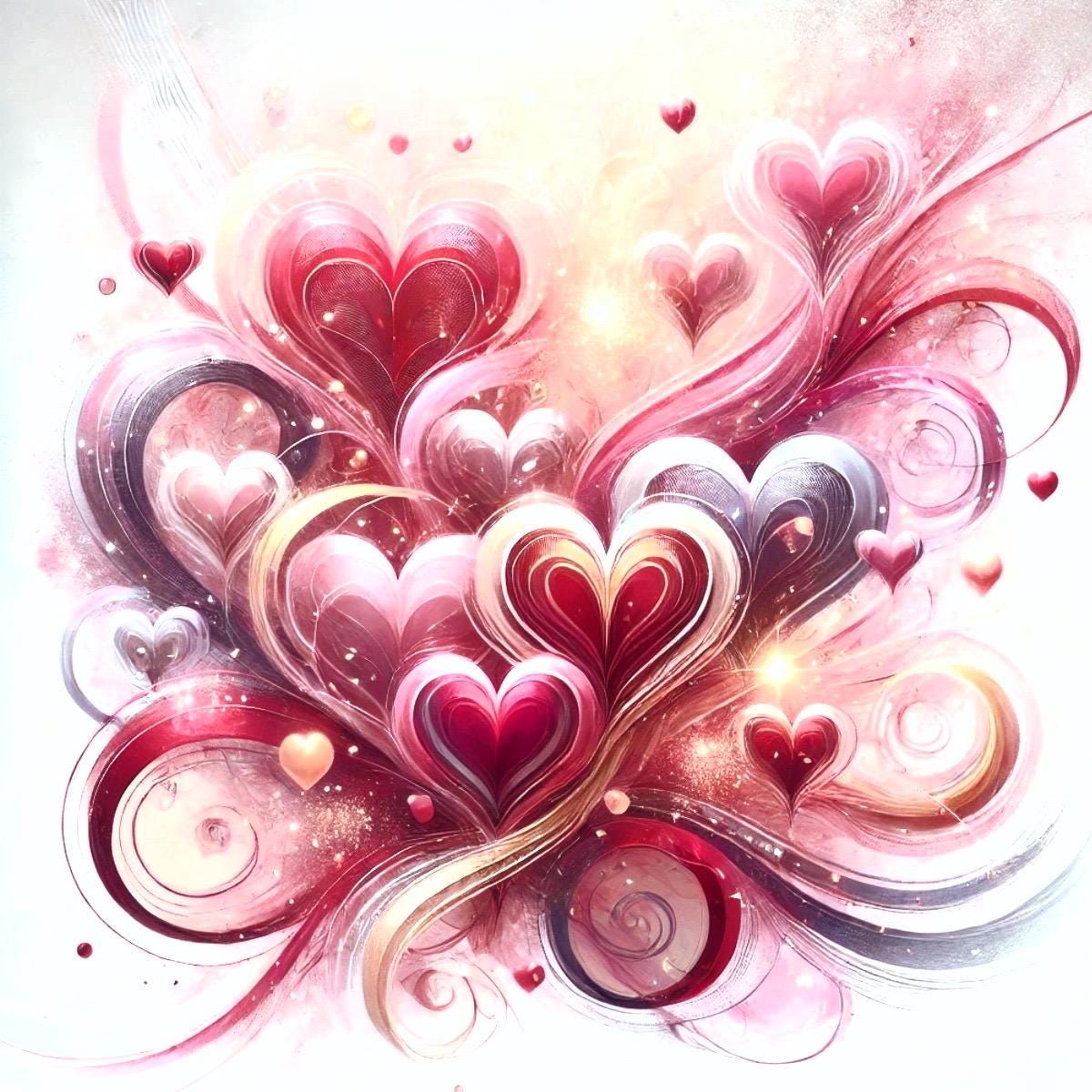 Abstract Heart Digital Image - Etsy