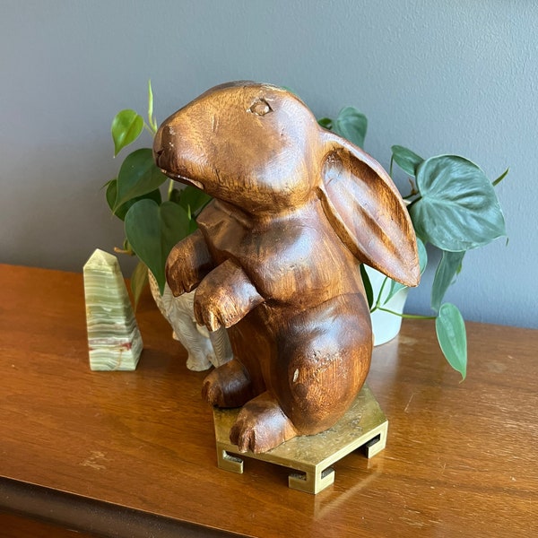 Wood Carved Statue - Etsy