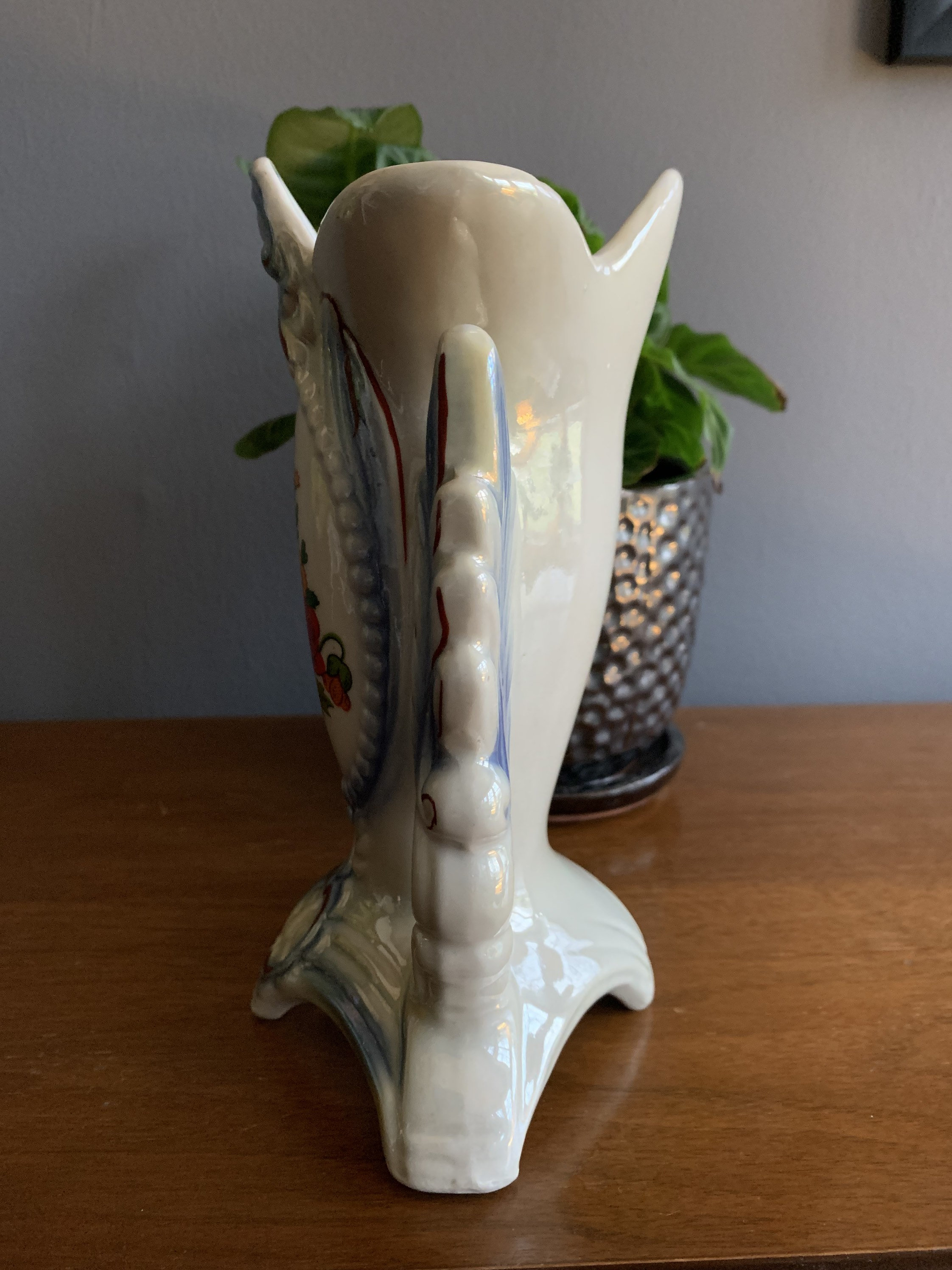 Vintage Lusterware Brazilian Vase Victorian Style Floral Vase - Etsy