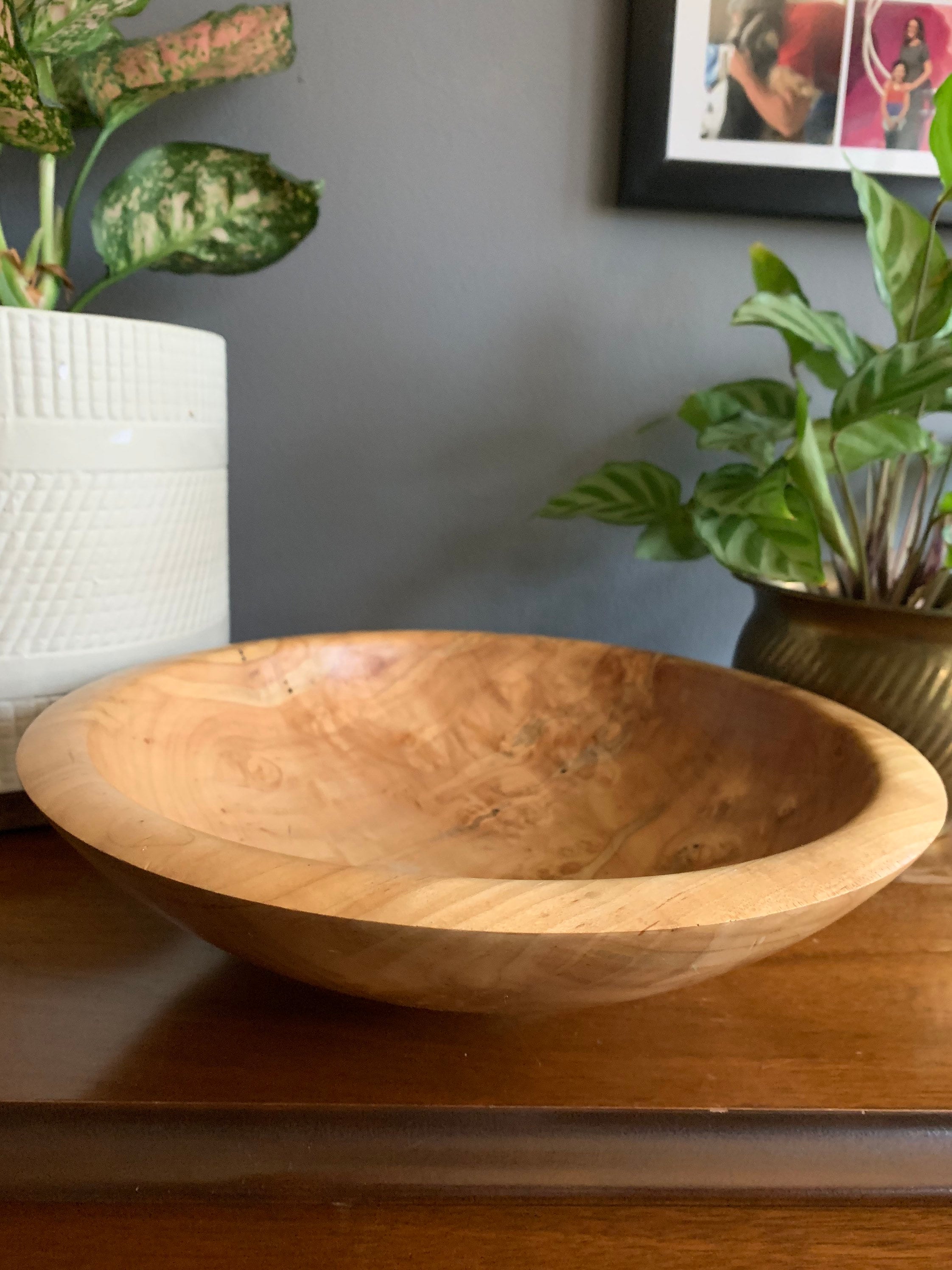 Handmade Ambrosia Maple Bowl, Beautiful Wood Grain, Collectible Wood ...