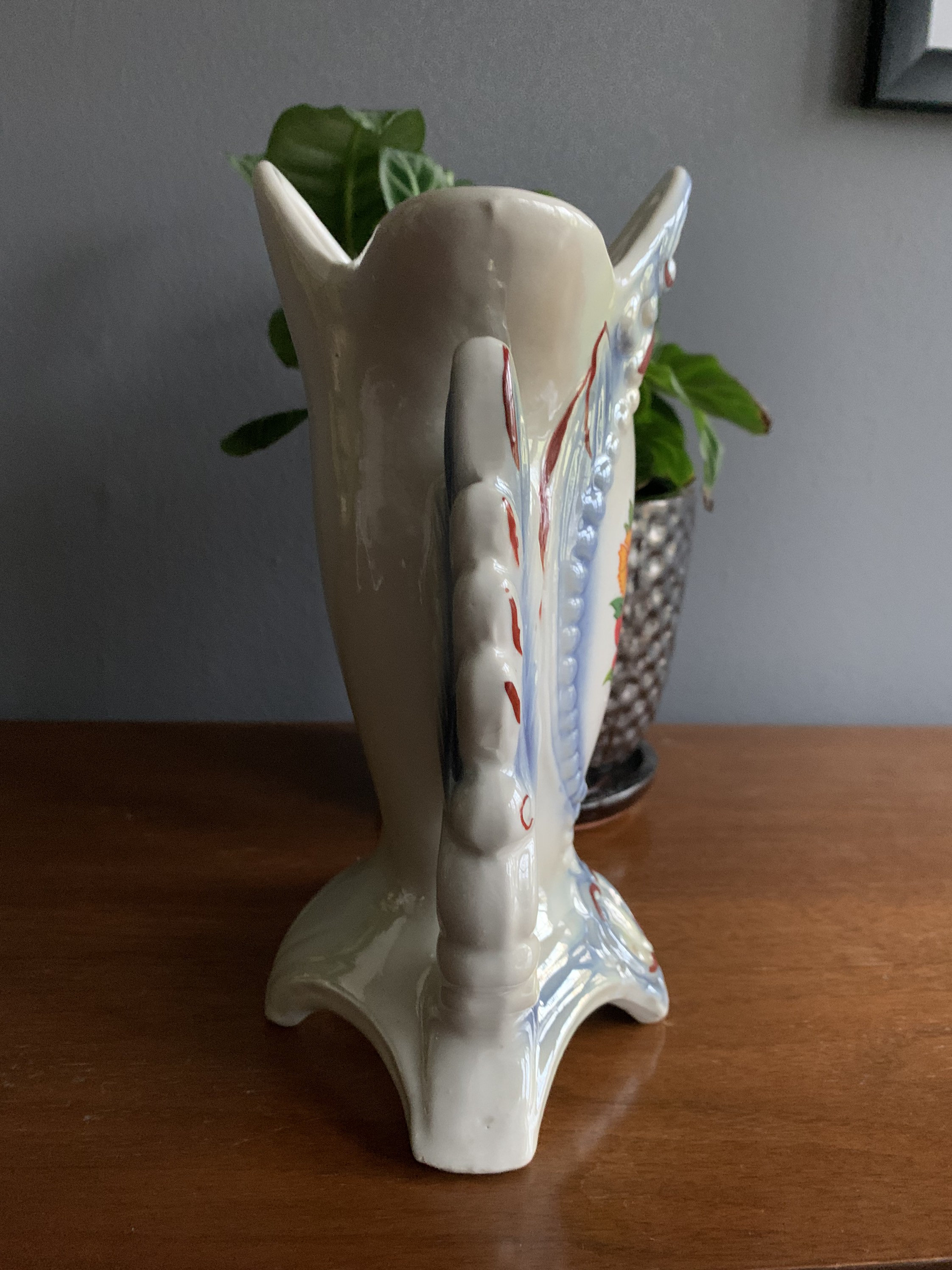 Vintage Lusterware Brazilian Vase Victorian Style Floral Vase - Etsy