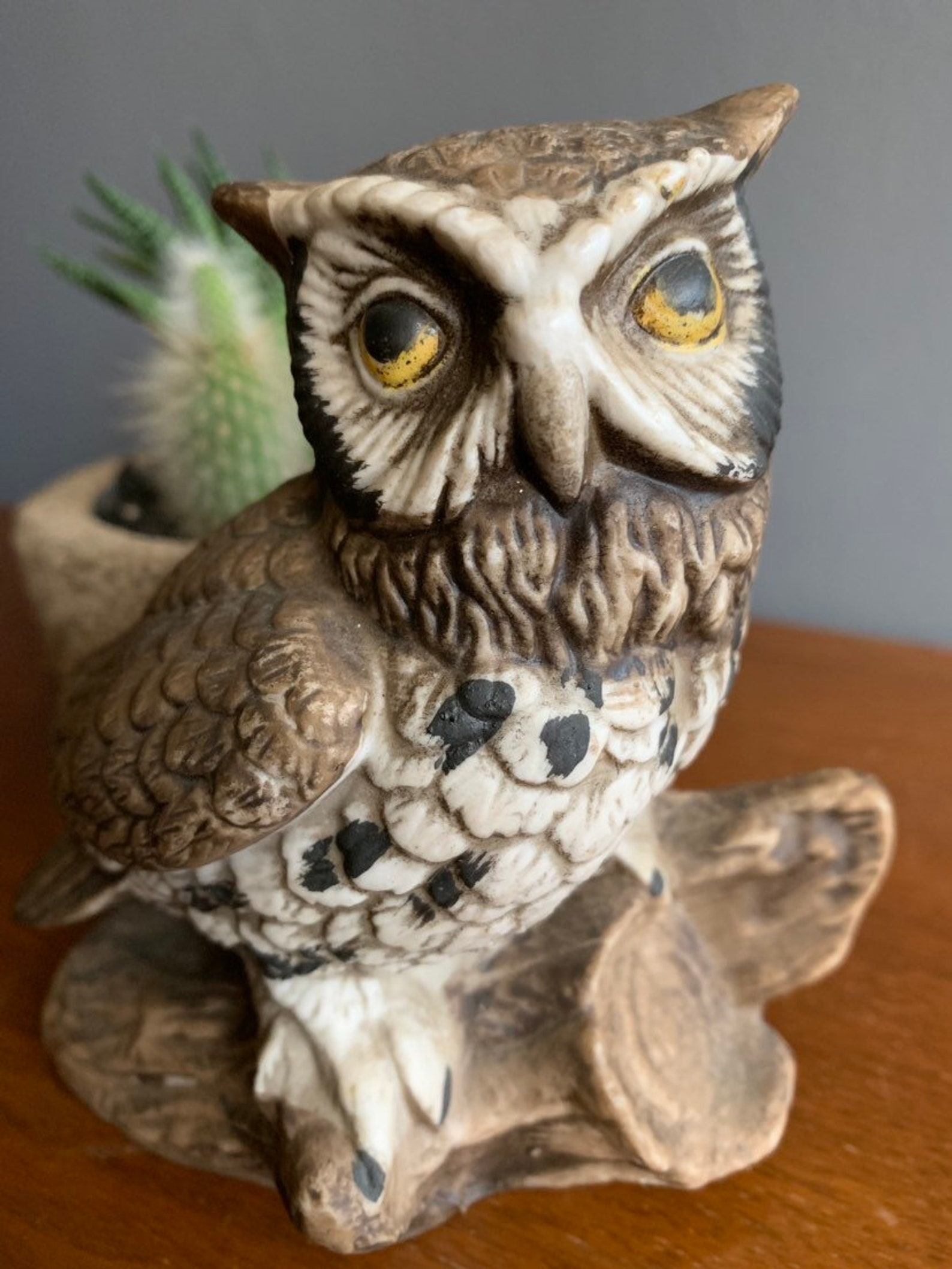Vintage Homco owl figure figurine statue proud horned | Etsy Vintage Homco owl figure figurine statue proud horned | Etsy