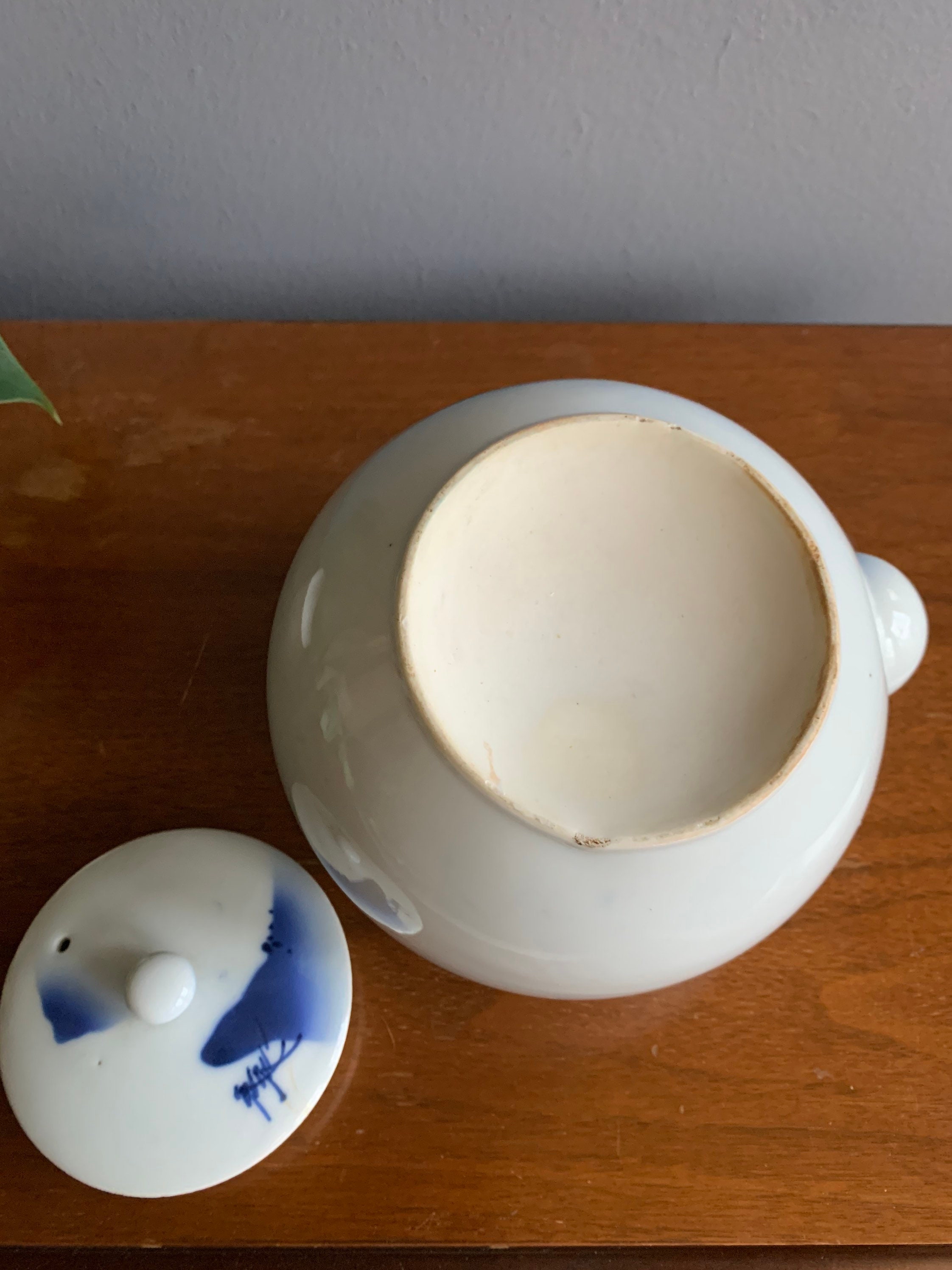 Vintage Japanese Porcelain Blue and White Tea Pot Ceramic - Etsy