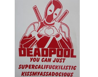 Deadpool Window Decal - Etsy