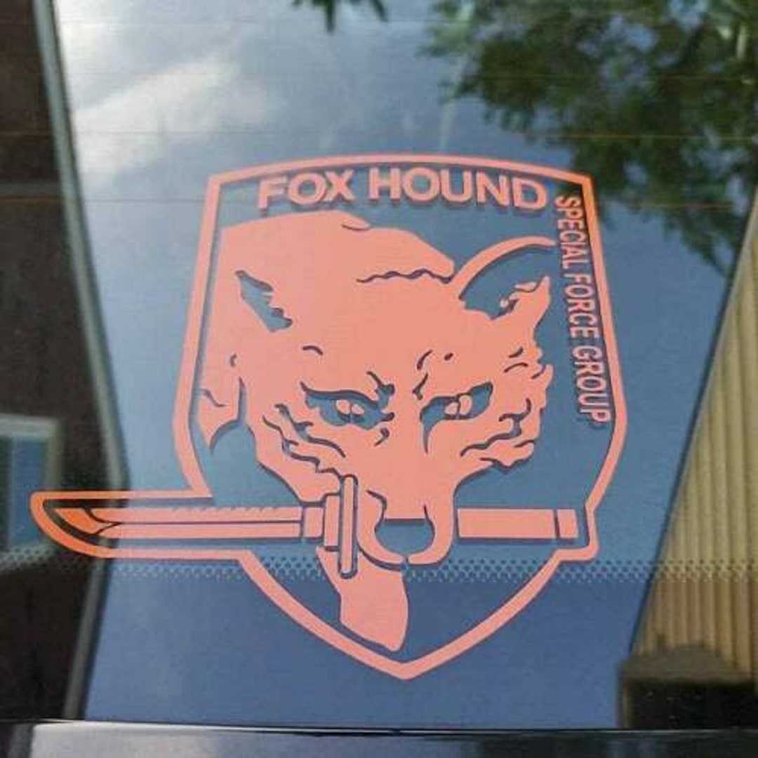 5.5in FOX HOUND Patch Metal Gear Solid Vinyl Decal Sticker Snake Video Game - Etsy