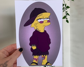 Digital Download Digital Art Cartoon marge Simpson Digital - Etsy