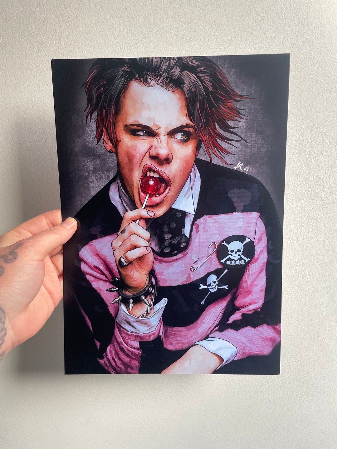 YUNGBLUD Portrait Drawing Print - Etsy