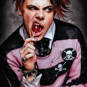 YUNGBLUD Portrait Drawing Print - Etsy