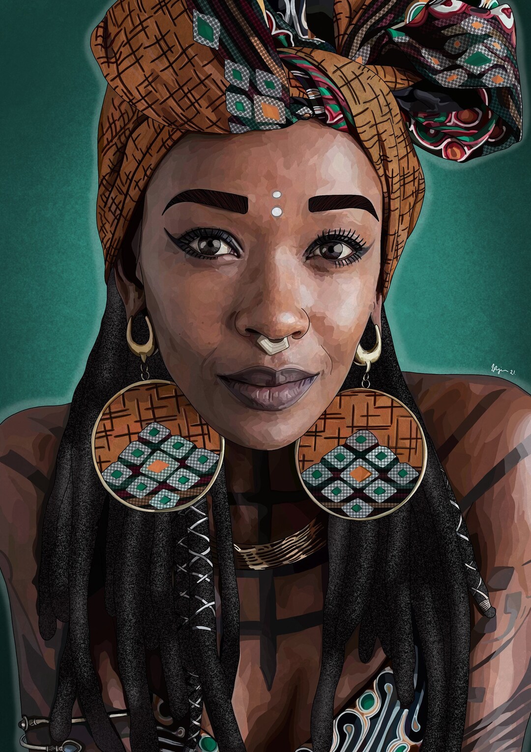 High Detail Cell Shaded Portrait Commission - Etsy