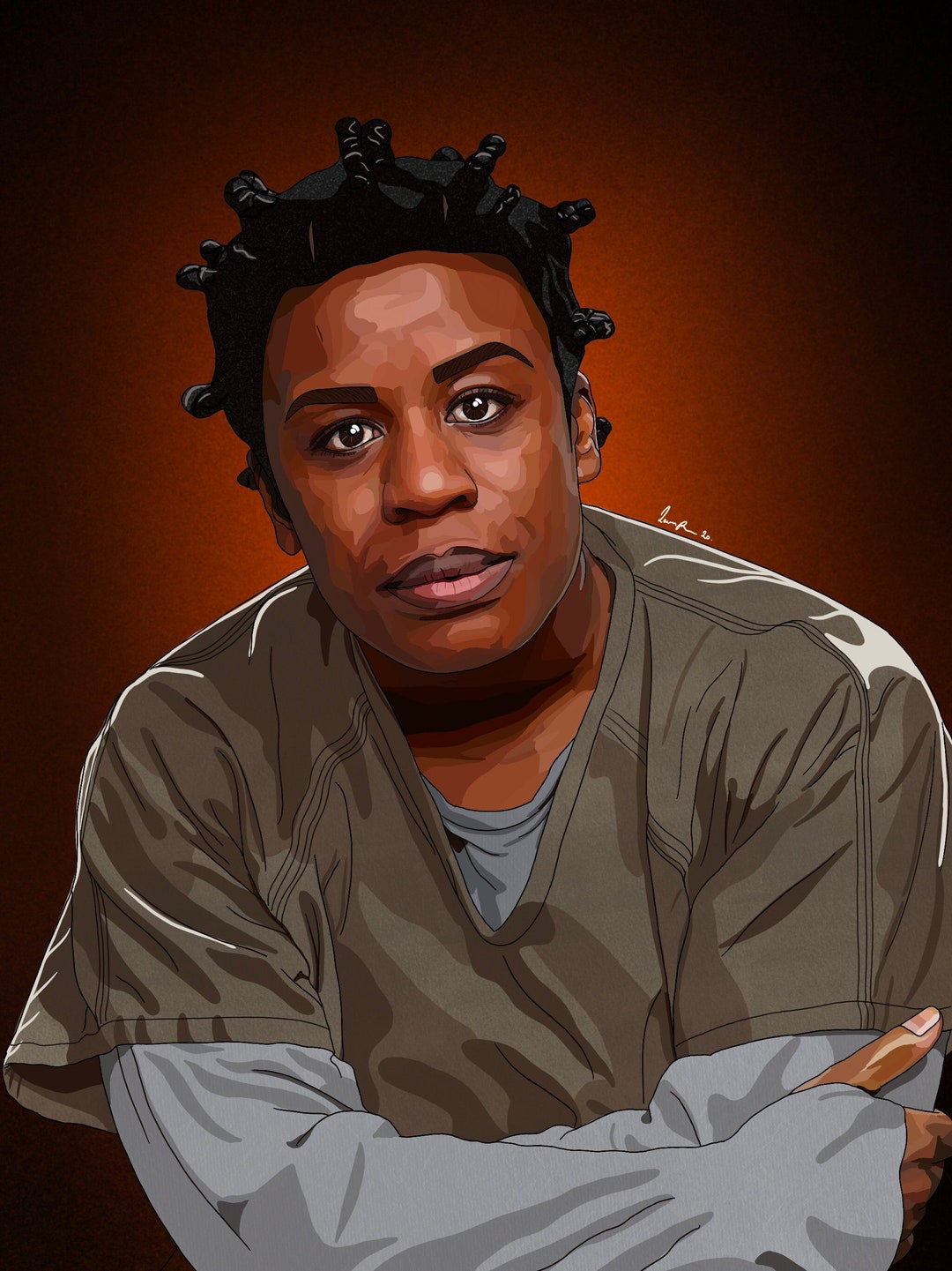 Suzanne Warren / Crazy Eyes / Uzo Aduba / OITNB Print - Etsy