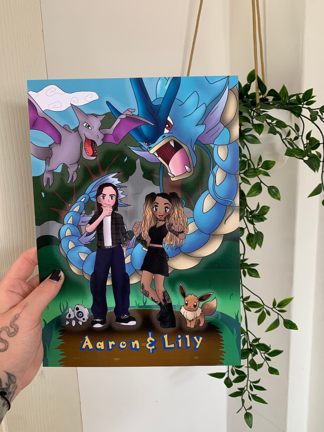 Custom Pokemon Drawing / Pokemon Trainer - Etsy