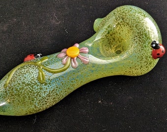 Ladybug Glass Pipe Ladybird Smoking Pipe 3,5 - Etsy