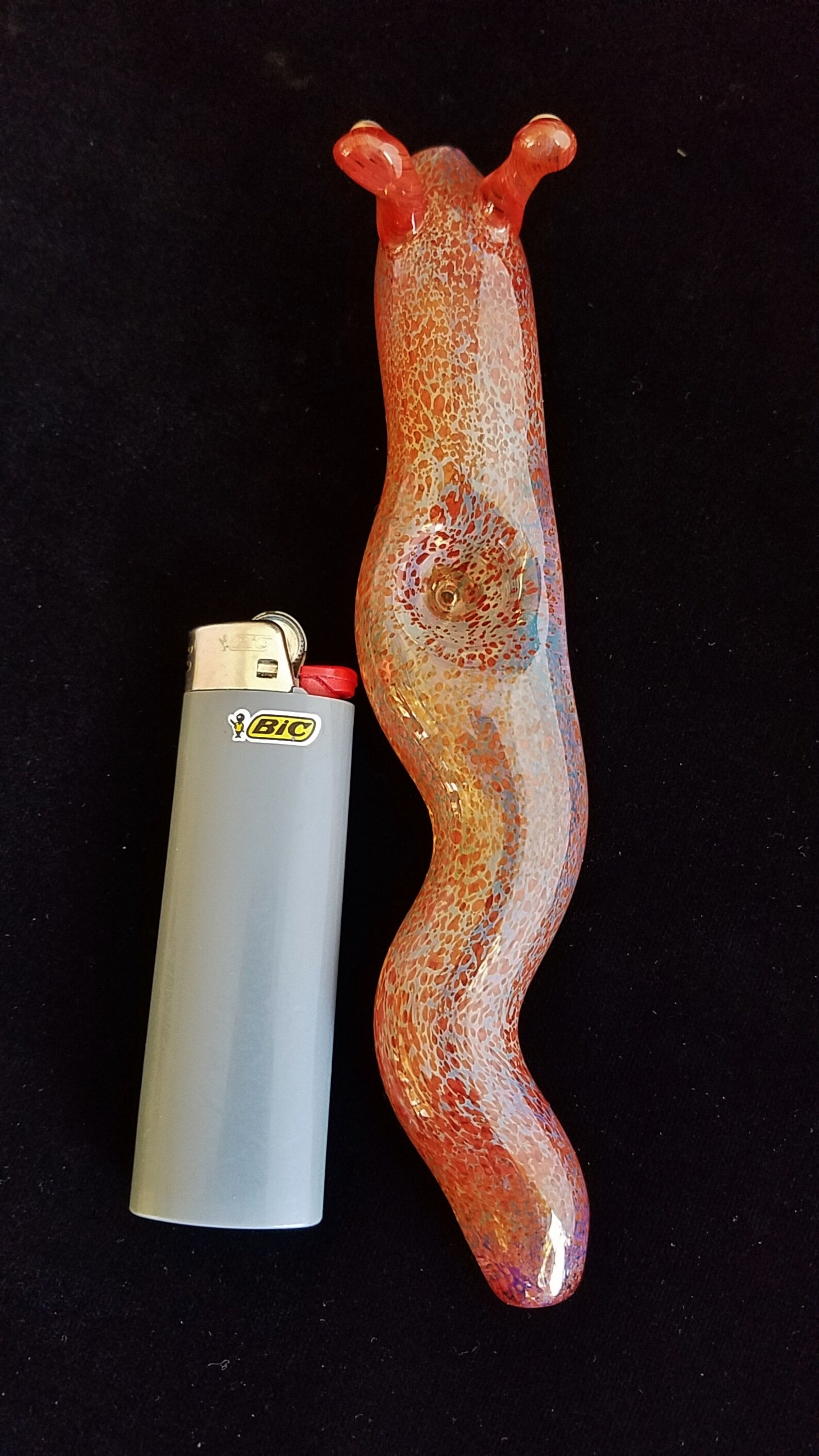 Glass Slug Pipe red Version Color Changing Unique Glass - Etsy