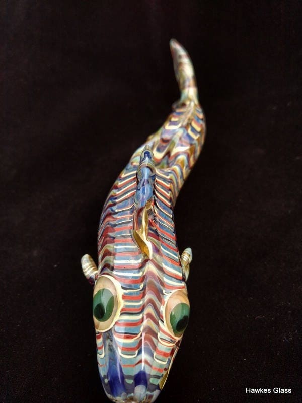Color Changing Glass Fish Pipe