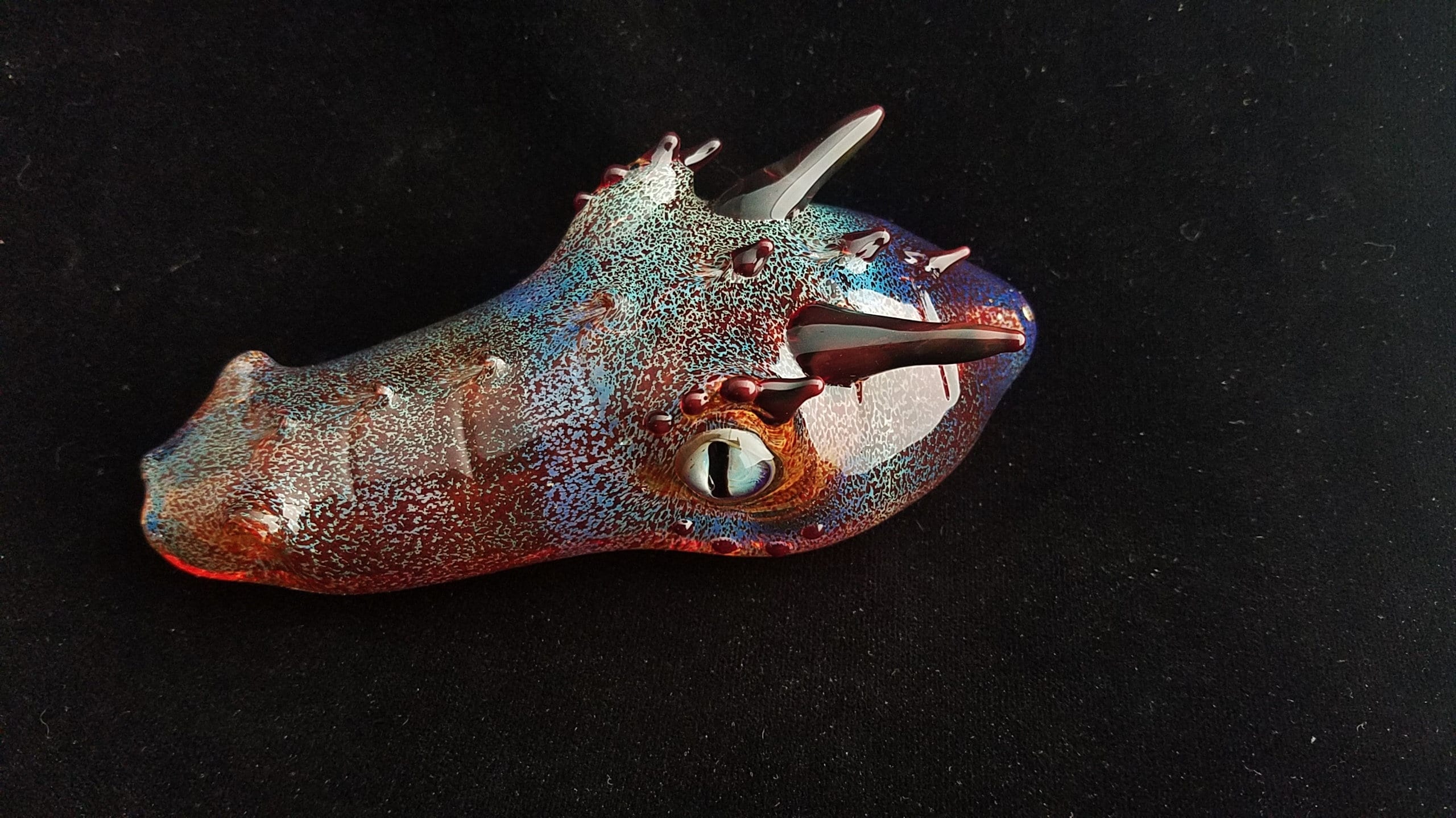 Glass Dragon Head Pipe | Hand Blown, Unique Tobacco Pipe | Stealthy ...