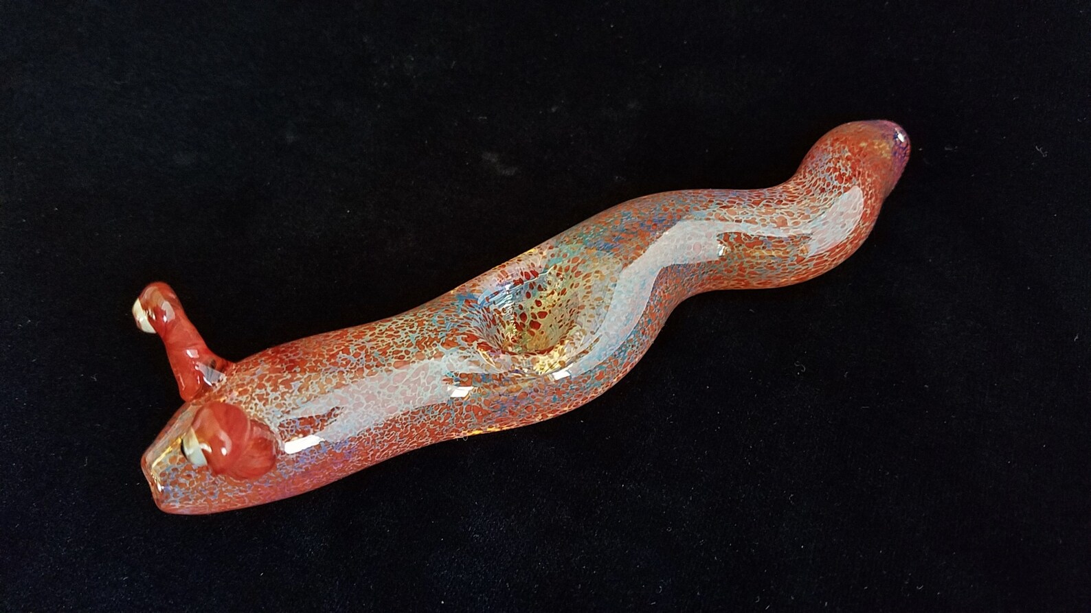 Glass Slug Pipe red Version Color Changing Unique Glass - Etsy