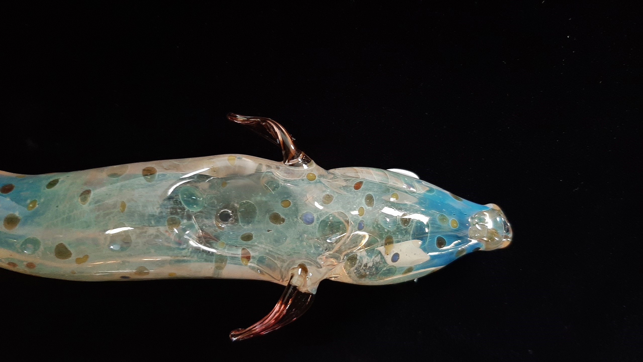 Glass Fish Pipe | Color Changing | Unique Sculpted Glass Art ...