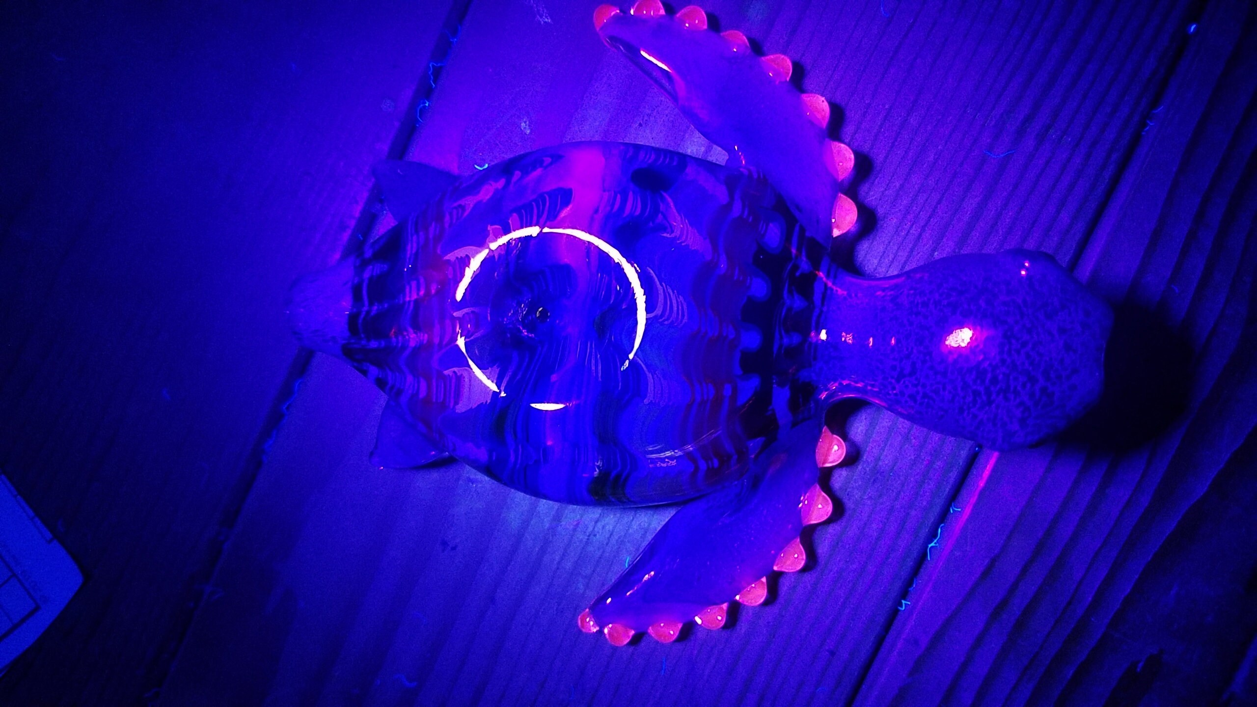 Glass Sea Turtle Pipe (Rainbow Shell) | UV Glow | Color Changing ...