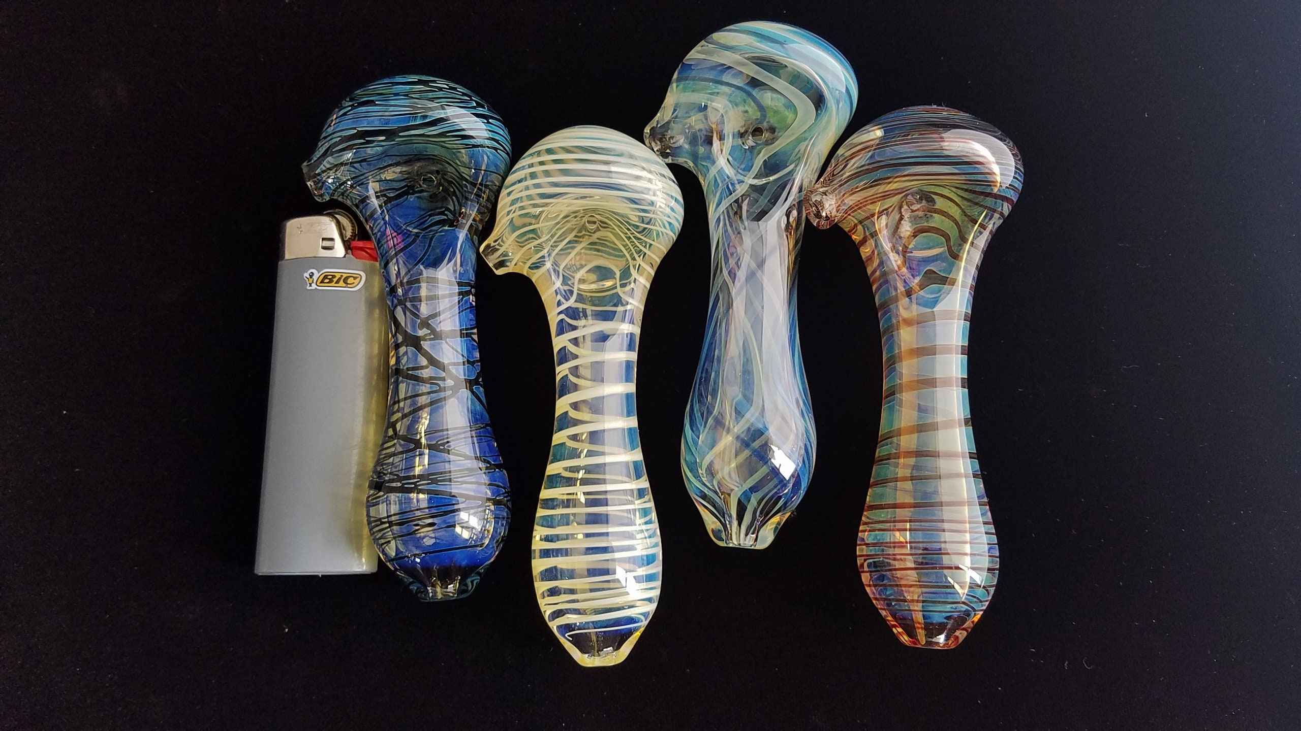 Colorful Glass Pipes (4 Pack) | Bulk Discount | Free Shipping | Pocket ...
