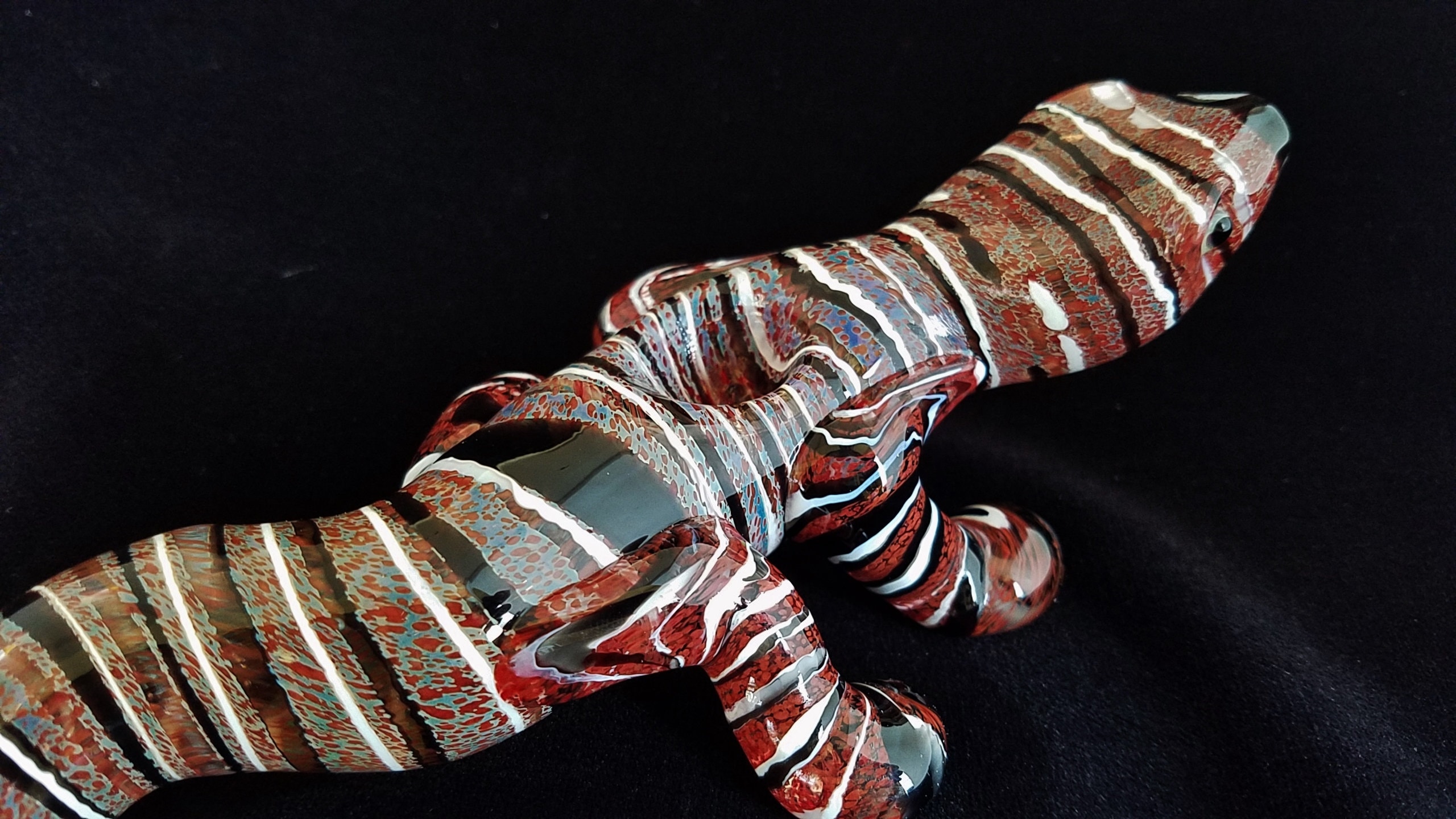 Glass Lizard Pipe | UV Glow | Color Changing | Unique Glass Art | Quick ...