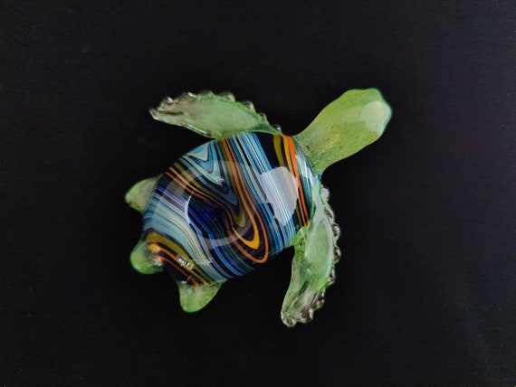 Turtle Pipes - Boro Den - Unique hand blown functional glass art.