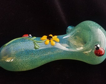 Ladybug Glass Pipe Ladybird Smoking Pipe 3,5 - Etsy