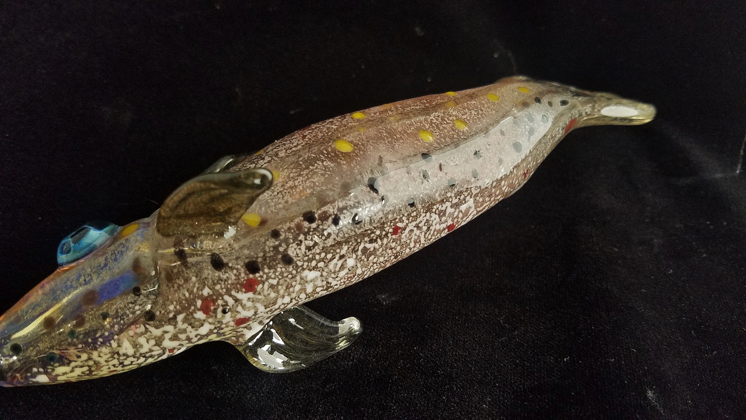 Glass Fish Pipe | Color Changing | Unique Sculpted Glass Art ...