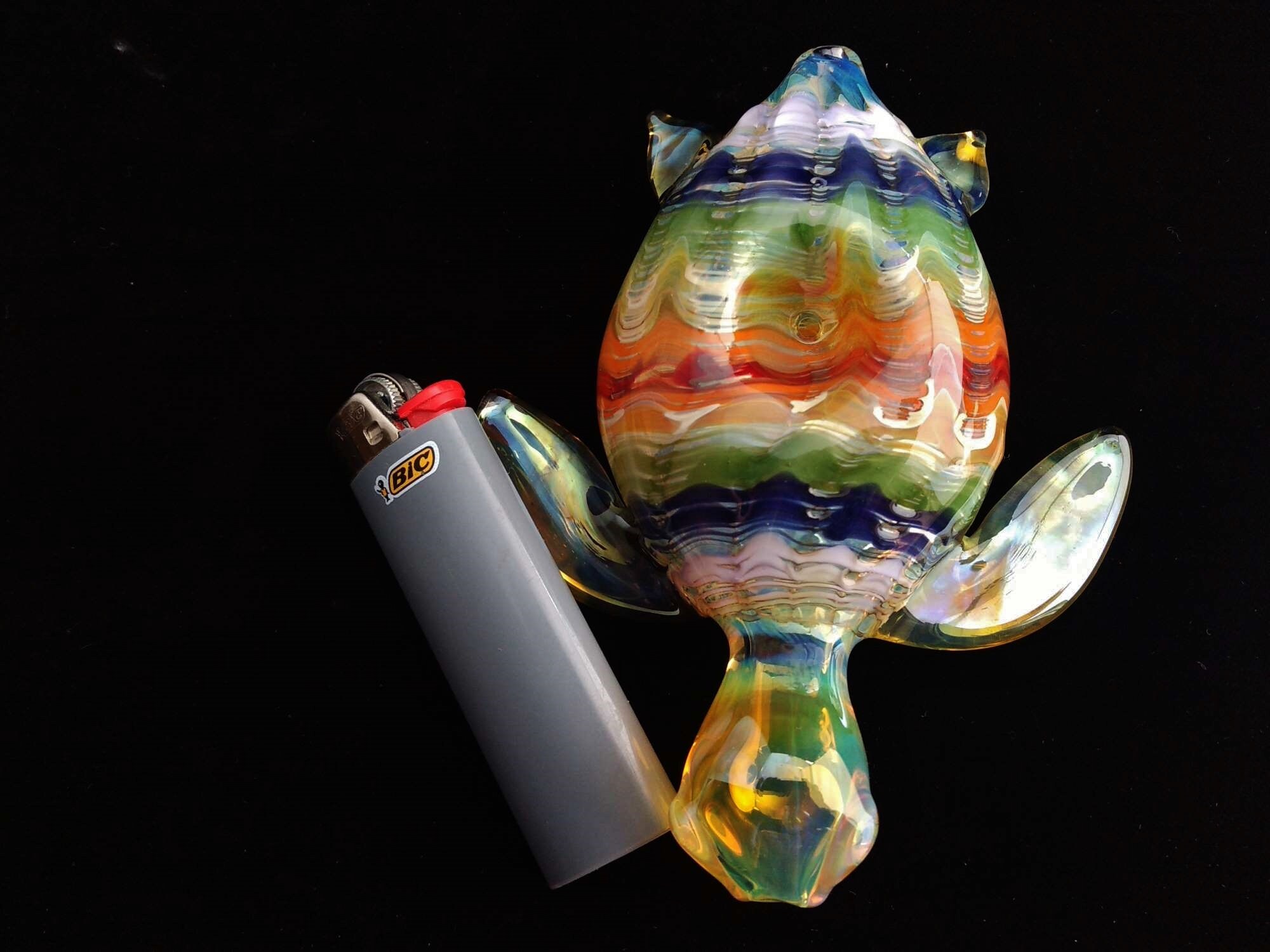 Colorful Sea Turtle Pipe | Rainbow Shell | Color Changing | Unique Gift ...