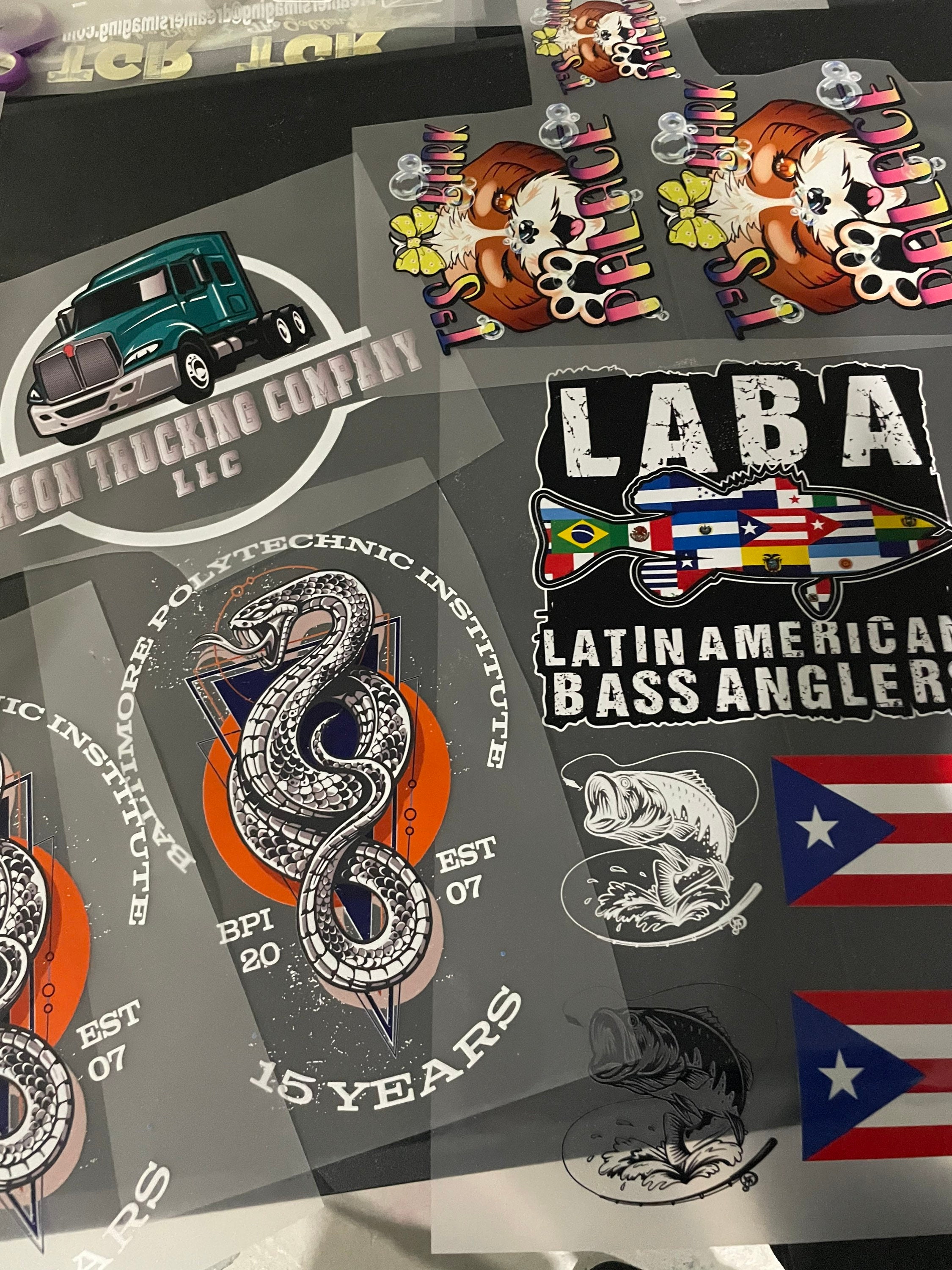 CUSTOM DTF TRANSFERS, Full Color Heat Transfer. Gang Sheets, Direct to ...