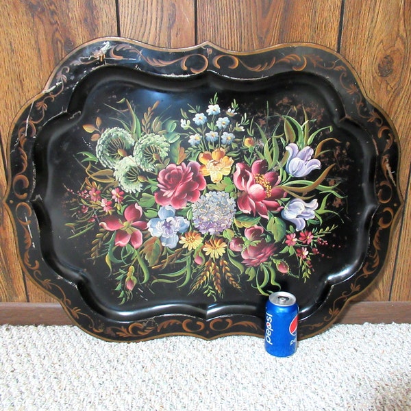 Tole Painted Tray - Etsy