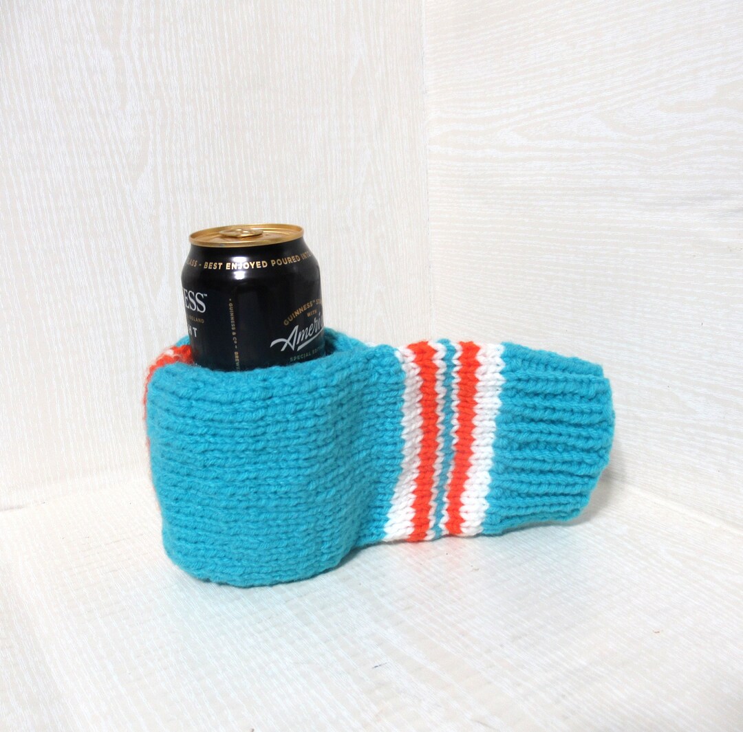 Miami Dolphins Beer Mitten Bottle Can Holder Sports Cozies - Etsy