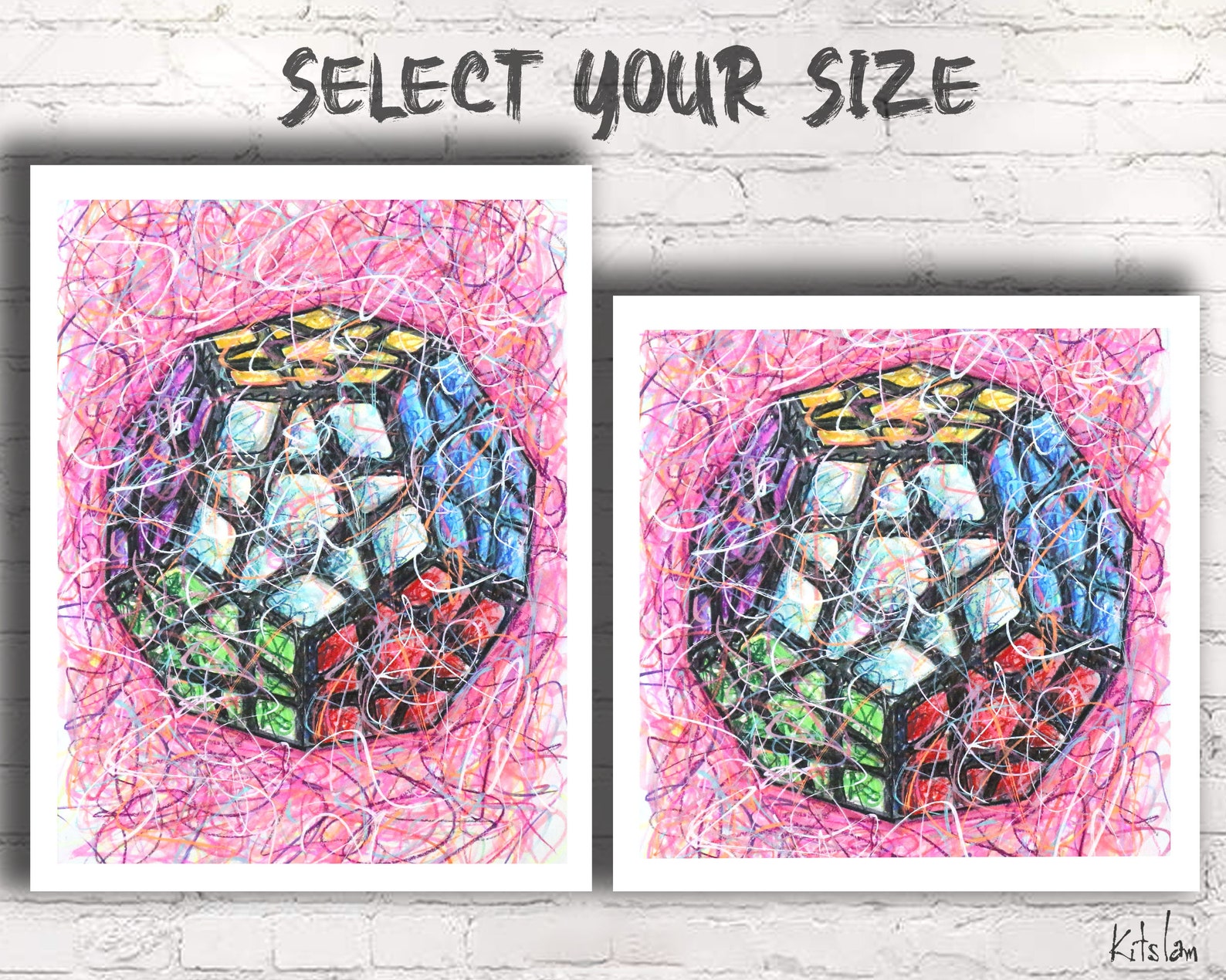 MEGAMINX Rubik's Cube Rubik's Cube Art Puzzle | Etsy Canada