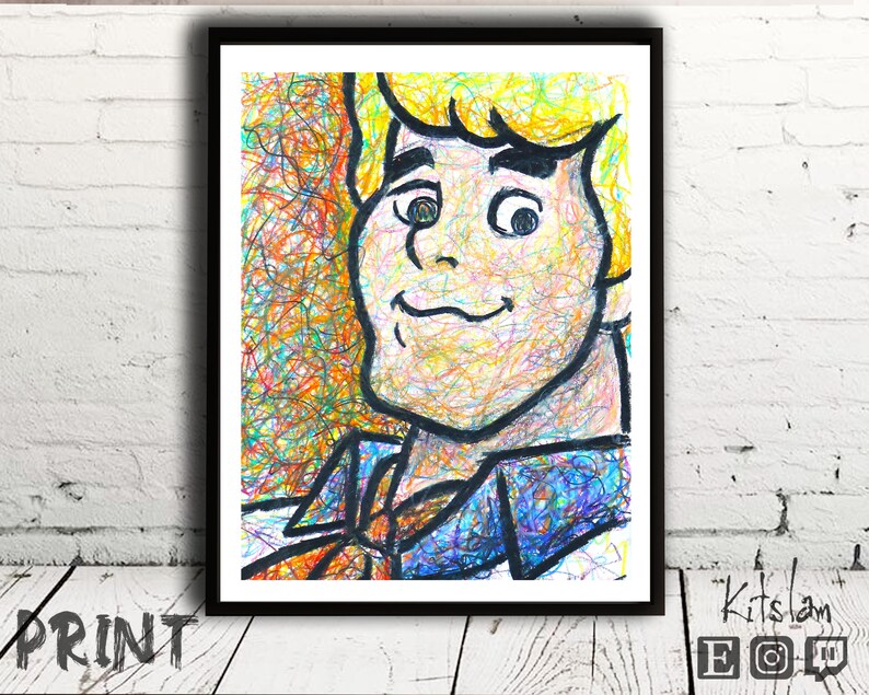 SCOOBY DOO 6 PRINTS Art Collection Scooby Doo Art Print | Etsy