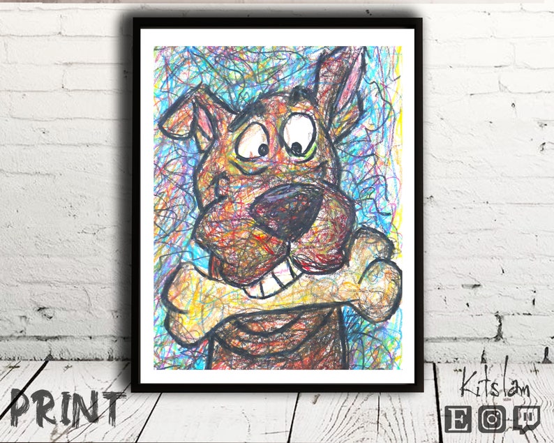 SCOOBY DOO 6 PRINTS Art Collection Scooby Doo Art Print | Etsy