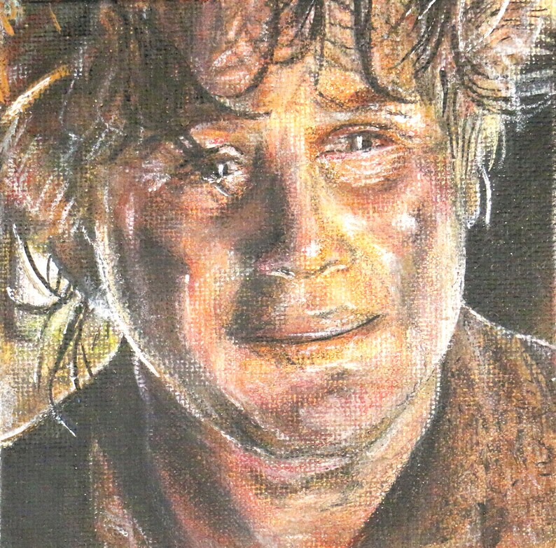 Lord of the Rings Art Samwise Gamgee Painting | Etsy