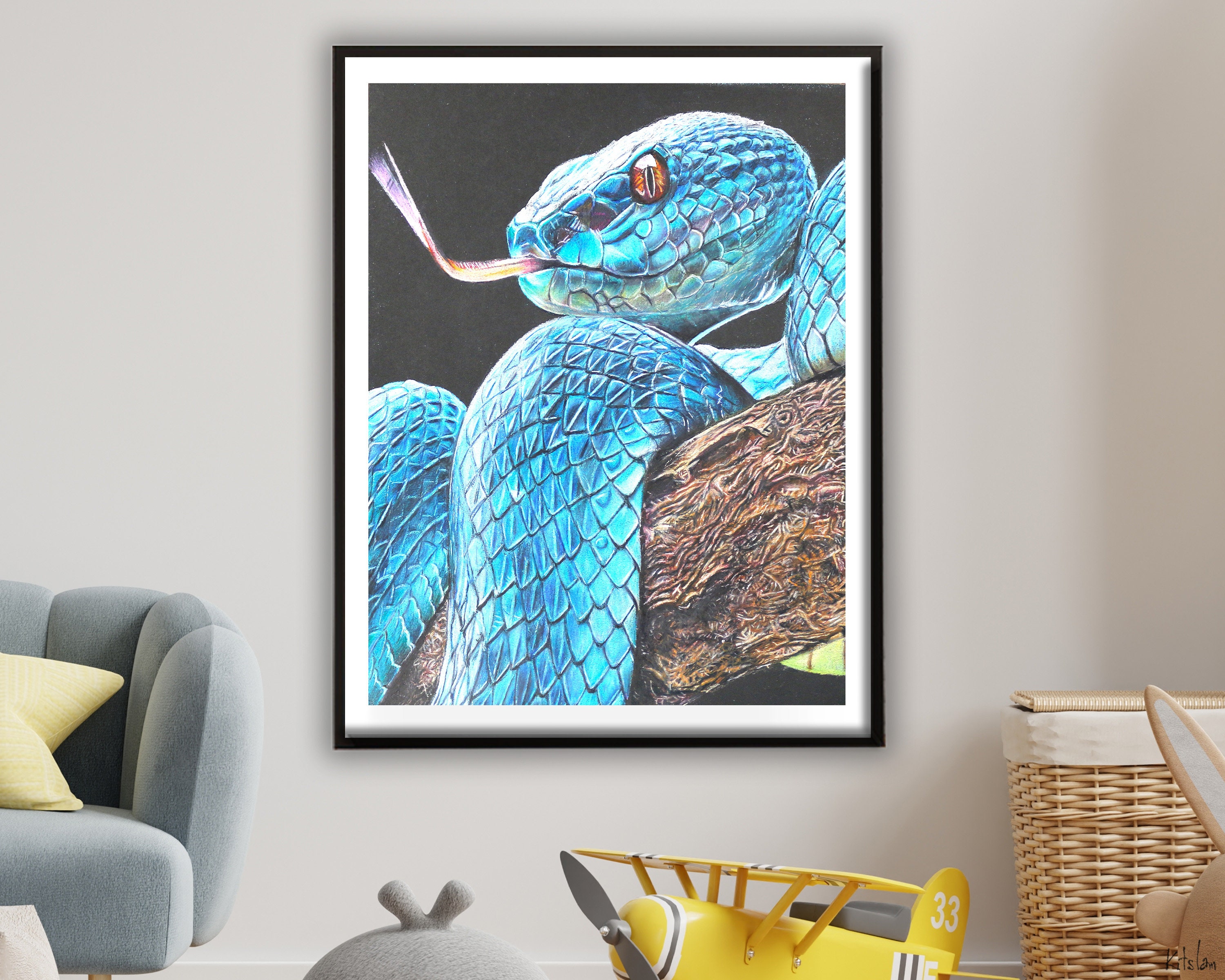 Snake Drawing Realistic