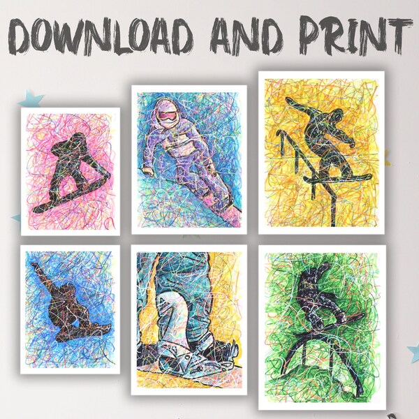 Snowboard Art - Etsy