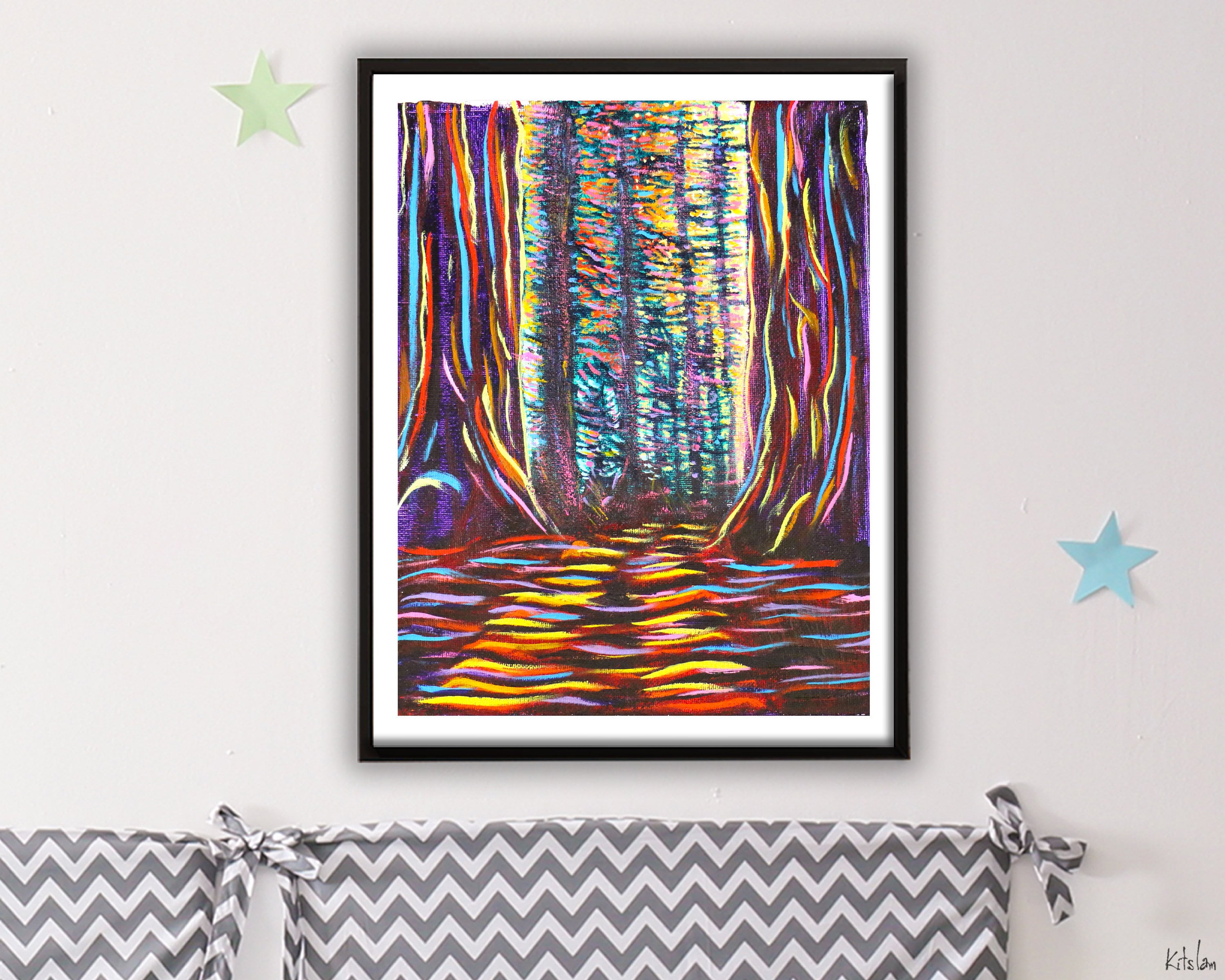 Sequoia Tree Art Sequoia Painting Sequoia Tree Print - Etsy Sweden