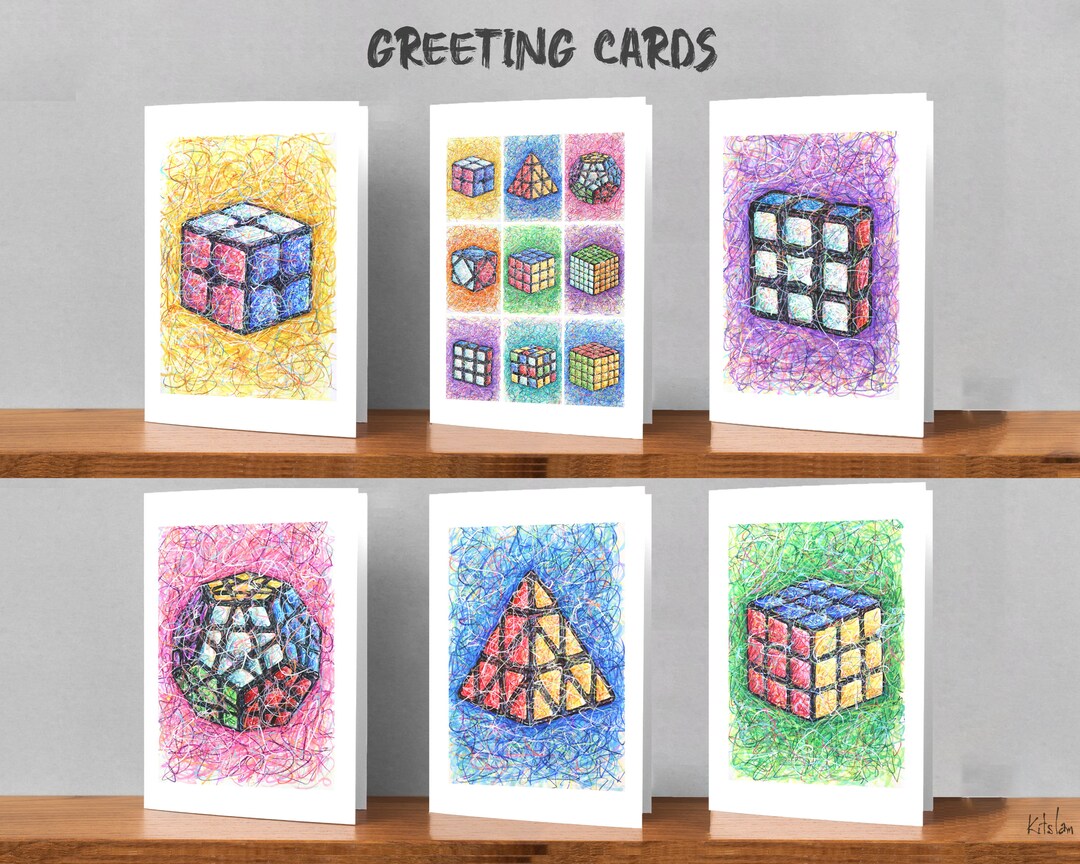 Tarjetas de cumpleaños del cubo de Rubiks, tarjetas de cumpleaños ...