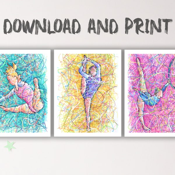 Gymnastics Wall Art - Etsy