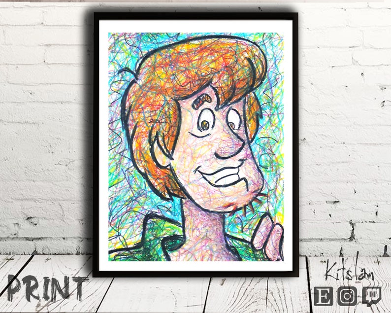 SCOOBY DOO 6 PRINTS Art Collection Scooby Doo Art Print | Etsy