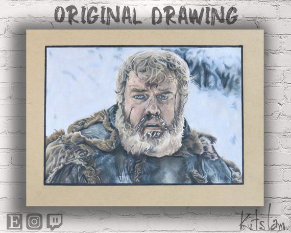 Original Hodor Drawing Game of Thrones Art for the Home GOT - Etsy