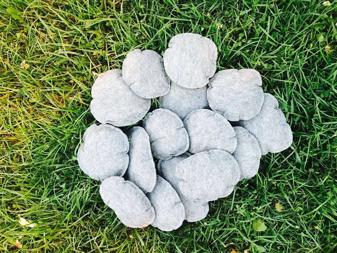 Felt EXTRA ROCKS Felt Campfire Rocks Felt Campfire Felt | Etsy