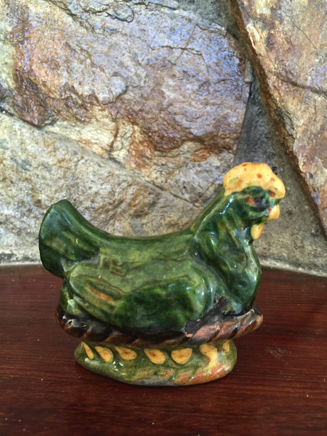 Shooner Green Laying Hen American Redware - Etsy