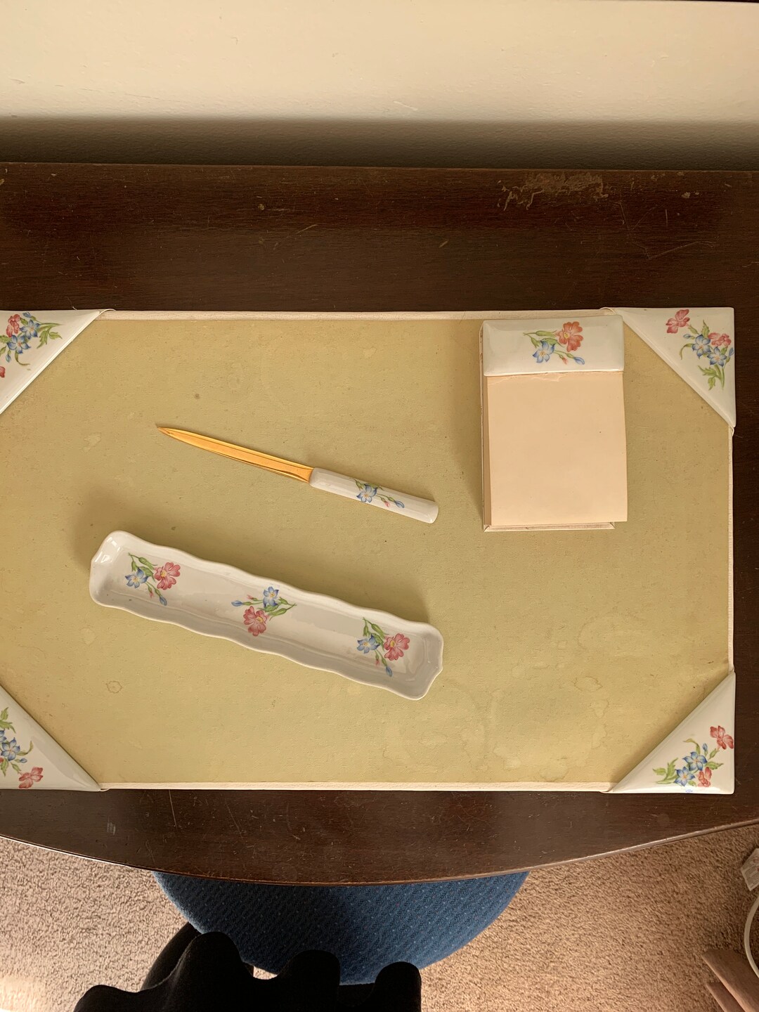 Rochard Limoges 4 Piece Desk Set - Etsy