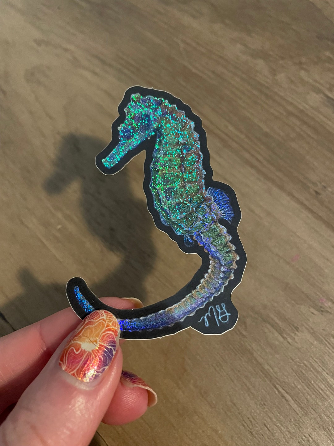 Crayola Seahorse Pixie Dust Sticker - Etsy