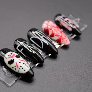 Friday the 13th Inspired Press on Nails | Luxury Nails | Halloween ...
