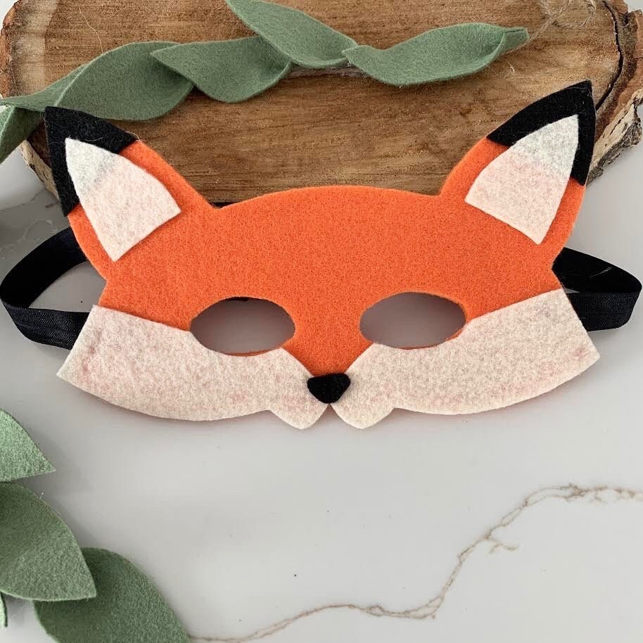 Felt Fox Mask Pattern